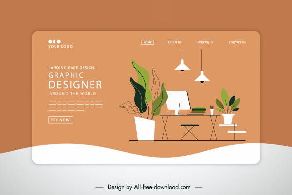 M bel Website Vorlage Flache Klassische Skizze Vector Icon Kostenlose 